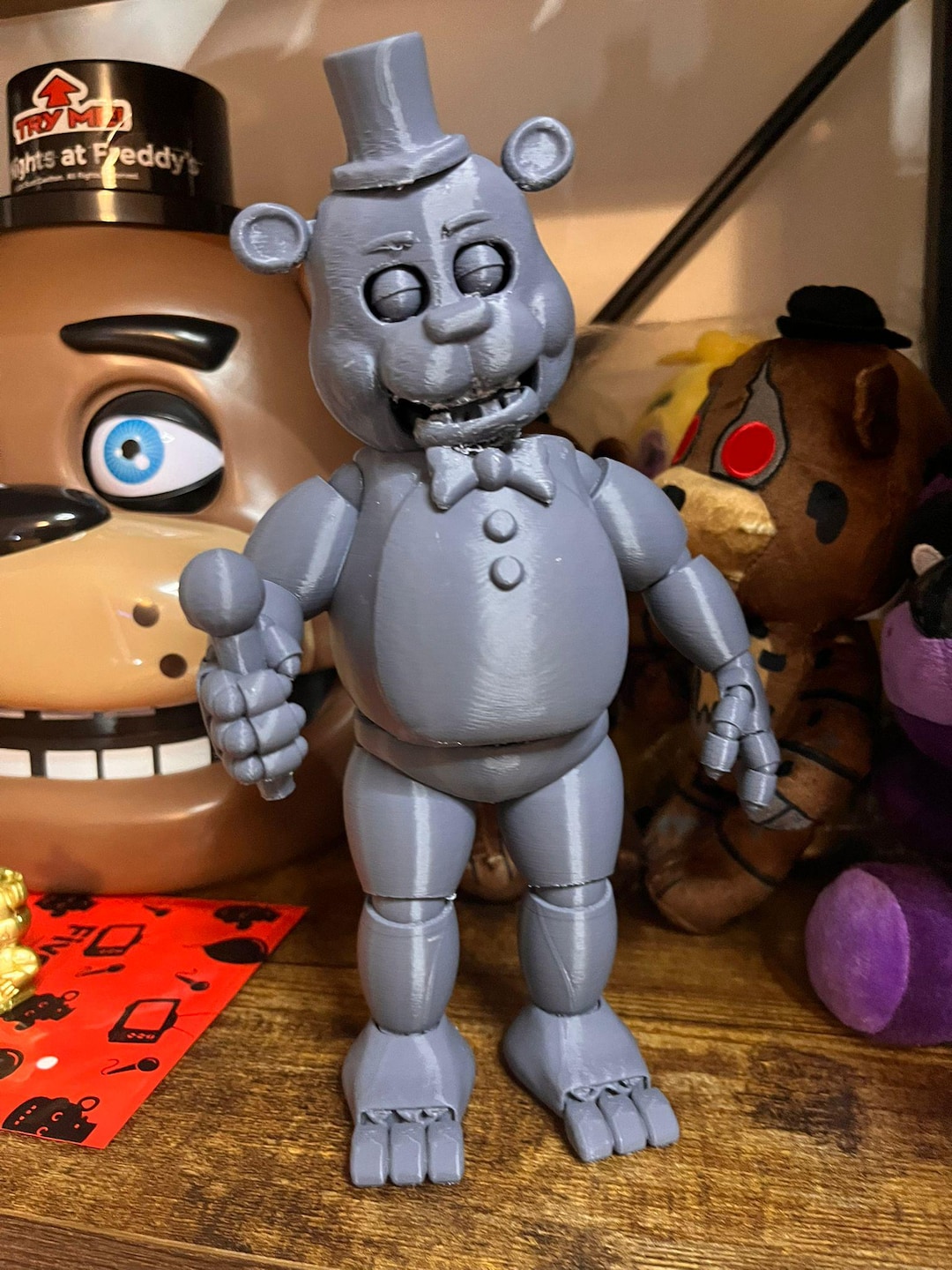 Toy Freddy 3D Printed Figure – 9 Inches (23 Cm) – Raw Print – FNAF ...