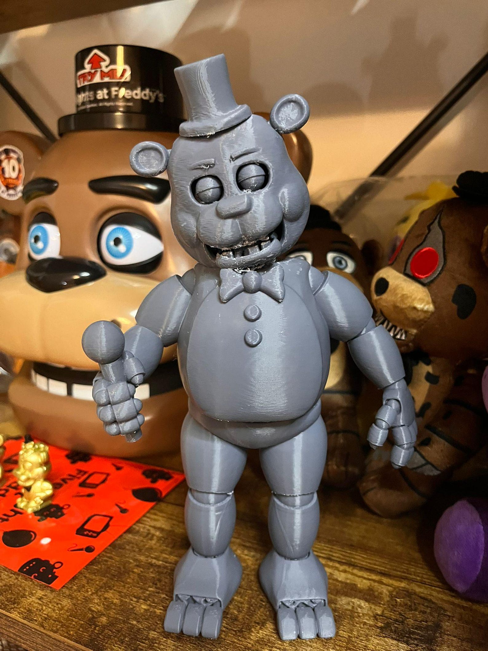 Toy Freddy 3D Printed Figure – 9 Inches (23 Cm) – Raw Print – FNAF ...