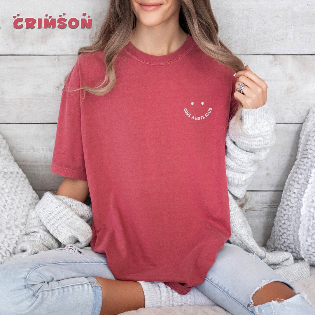 Embroidered Cool Aunts Club Shirt, Trendy Cool Aunts Club Tee, Stylish ...