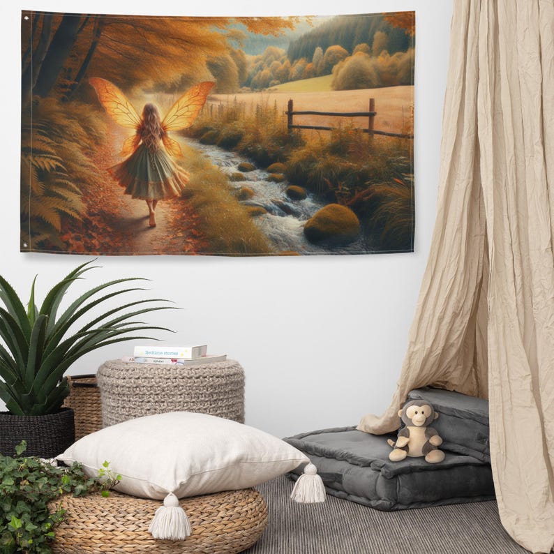 Mythical Fall Fairy Flag - Etsy