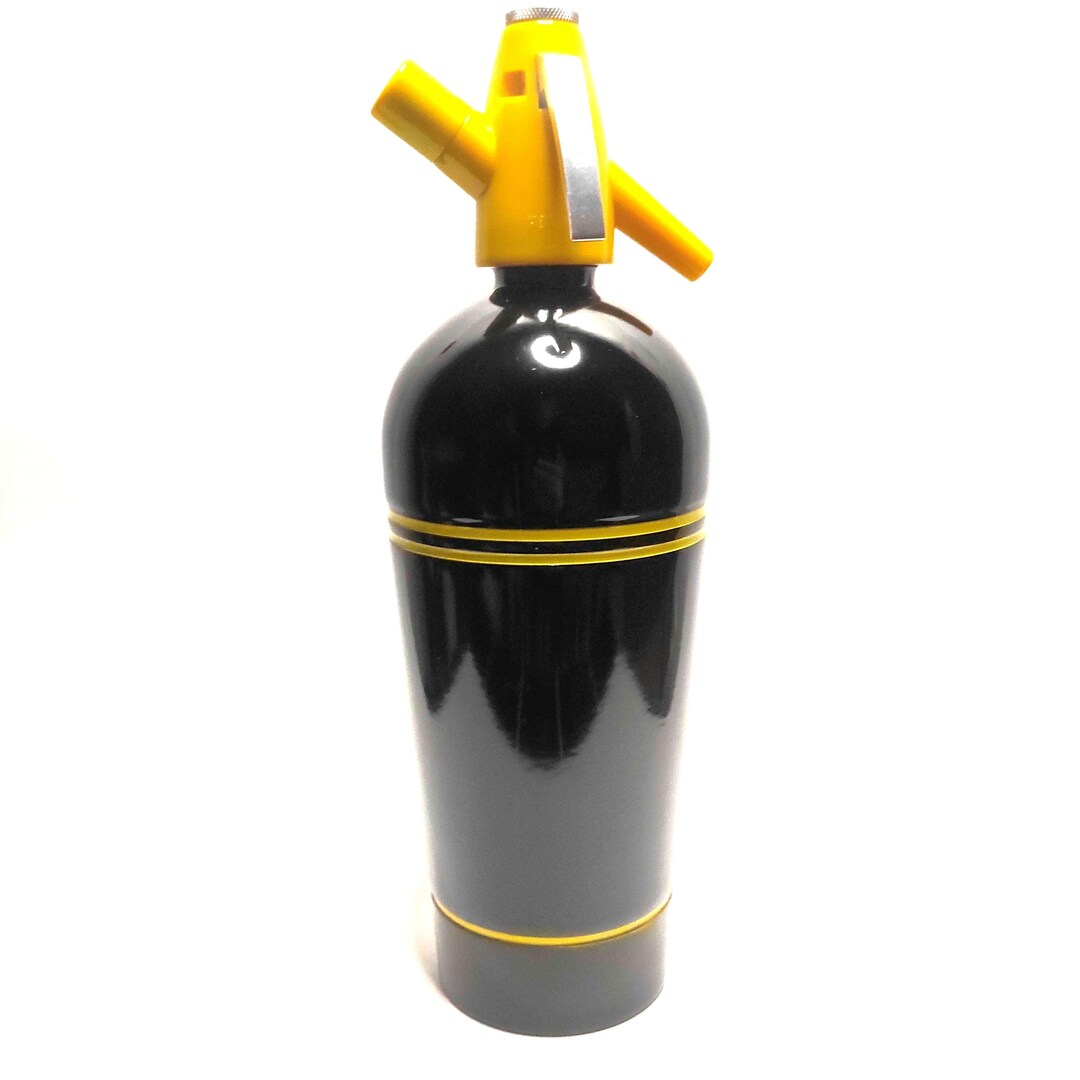 1960s 'heimsyphon Soda Siphon Germany Model A Black and Yellow With Instructions and Two ...