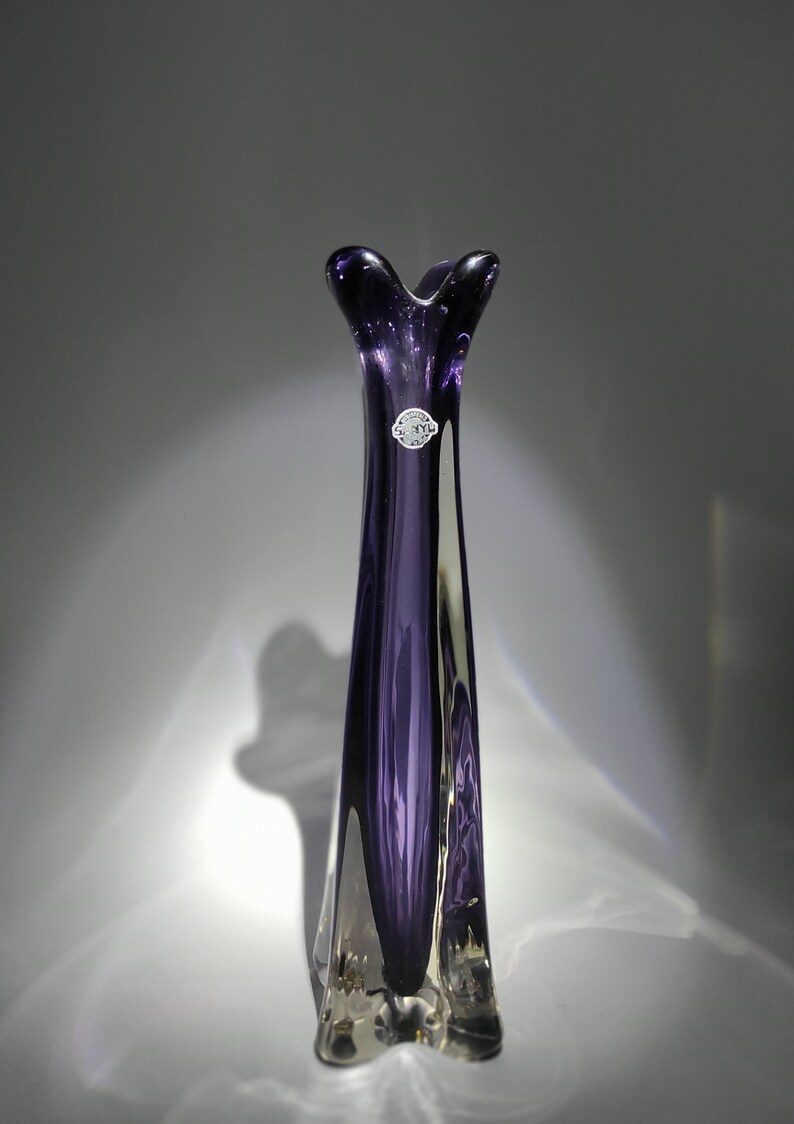 Sanyu, Japan Ultra Rare 1960s Finger Vase 30 Cm / 11.81" Amethyst ...