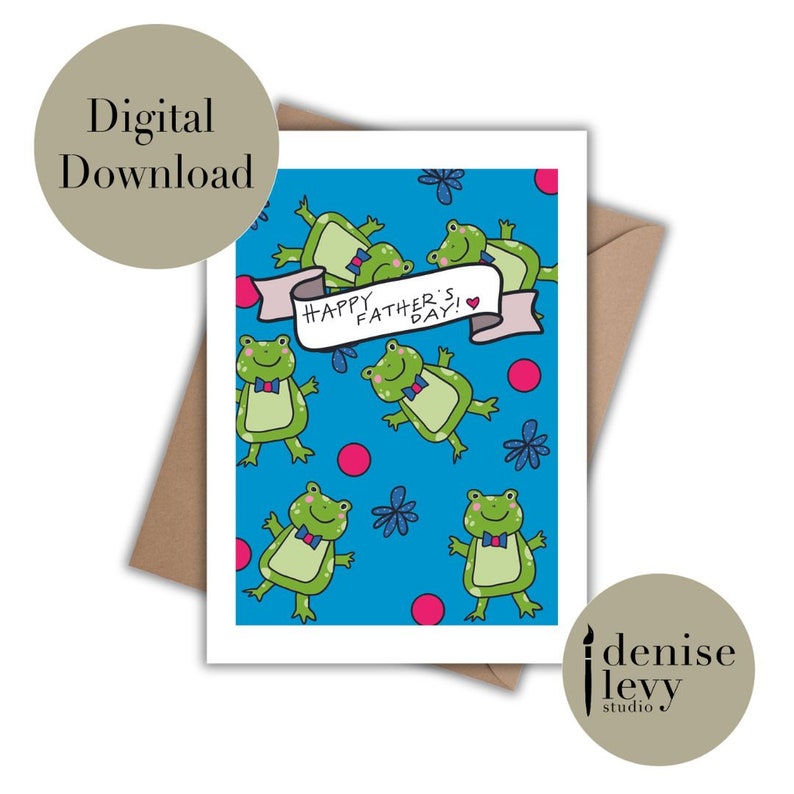 Printable Father's Day Card, Fathers Day Card, Instant Download, Father ...