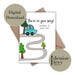 Whimsical Goodbye Card: Car Illustration (digital Download) - Etsy