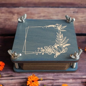 Pocket Leaf Press, Wooden Flower Press Herbarium, Pocket Flower ...