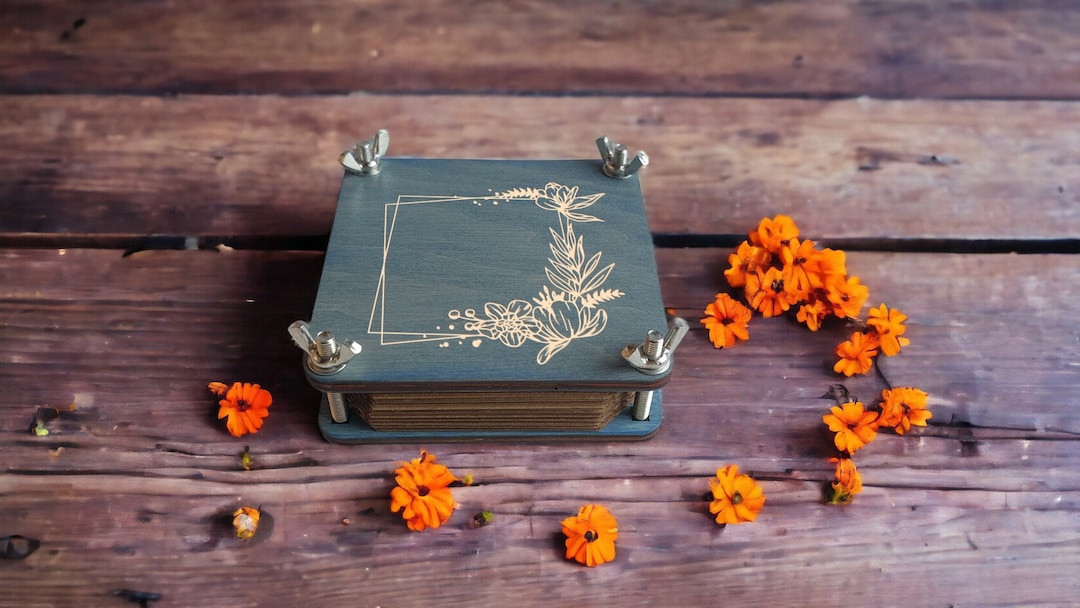Pocket Leaf Press, Wooden Flower Press Herbarium, Pocket Flower ...