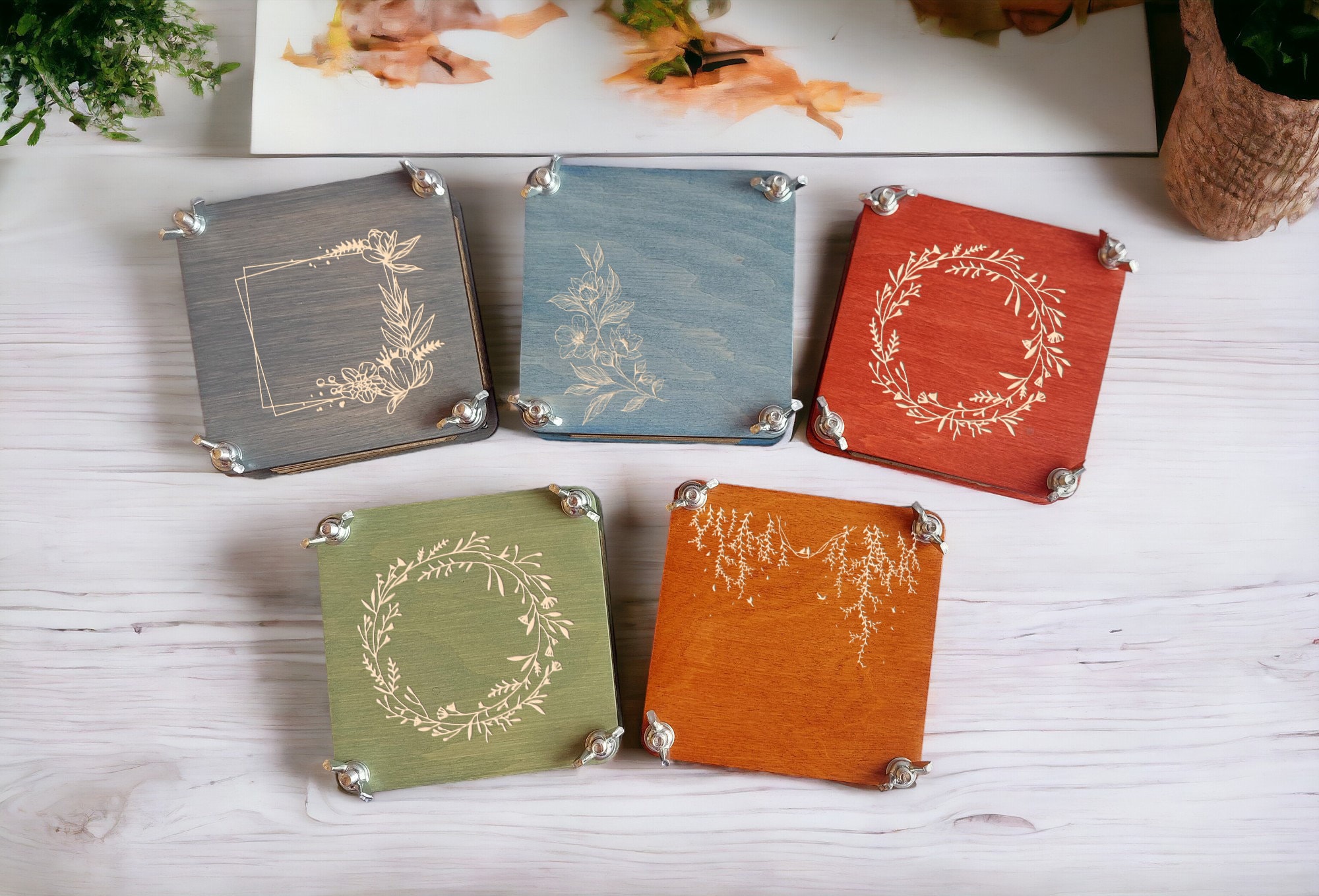 Pocket Leaf Press, Wooden Flower Press Herbarium, Pocket Flower ...