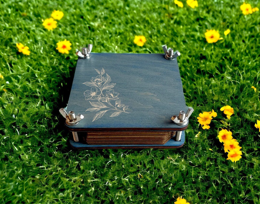 Pocket Flower Pressing Kit, Wooden Flower Press Herbarium, Gardener ...