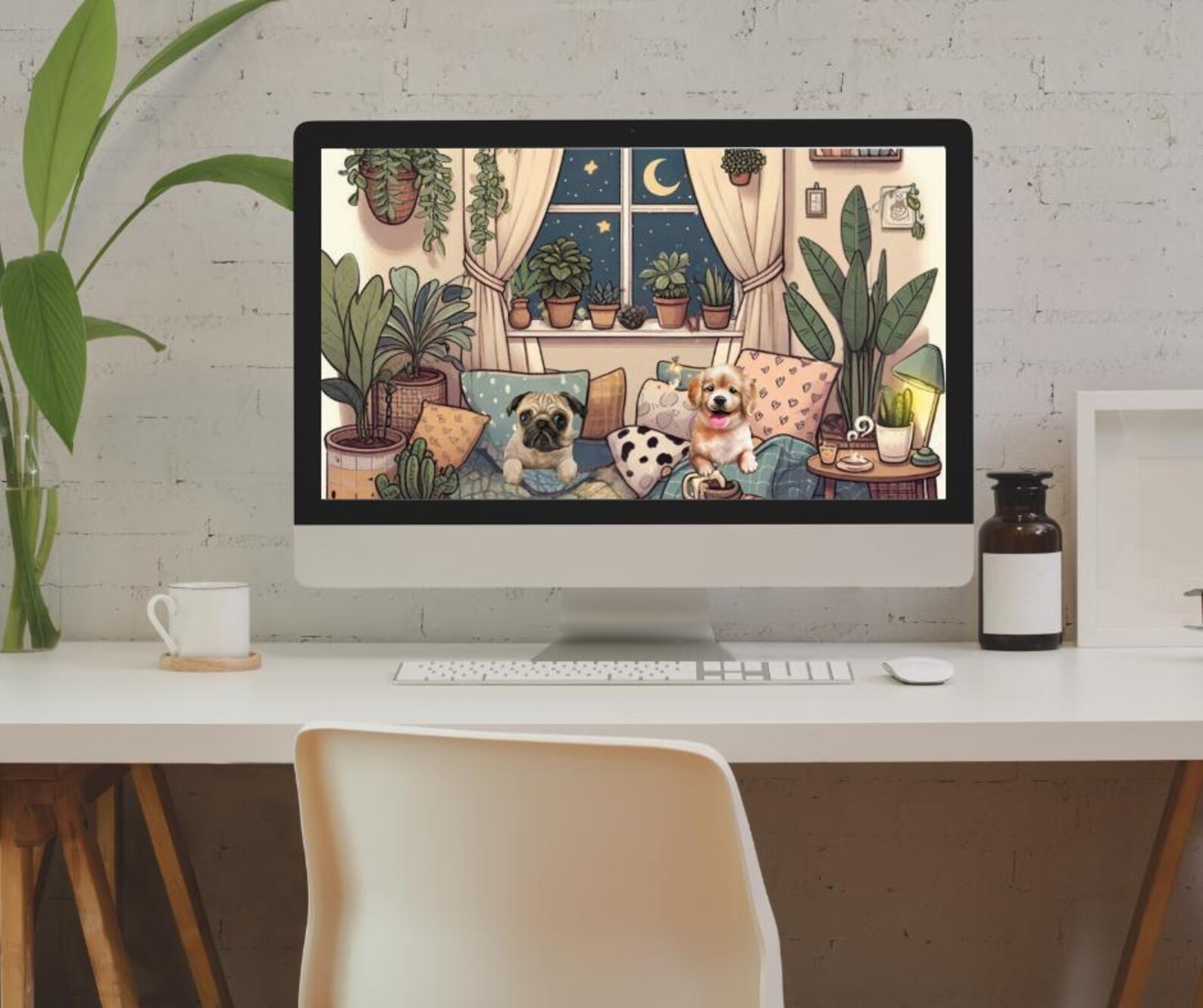 Virtual Animated Cozy Twitch Overlay Loop Vtuber Background Twitch ...