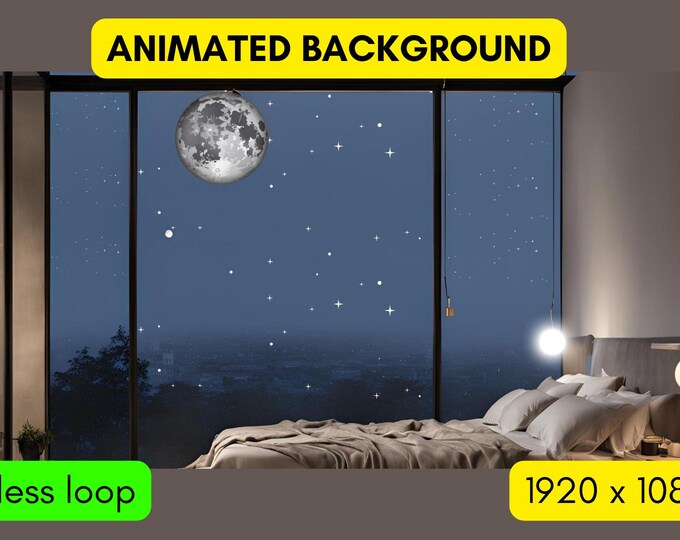Animated Stream Screen Cyberpunk Room Looped Vtuber Background Twitch ...