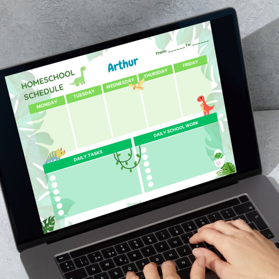 Homeschool Schedule, Homeschool Planner Printable, Homeschool Daily ...
