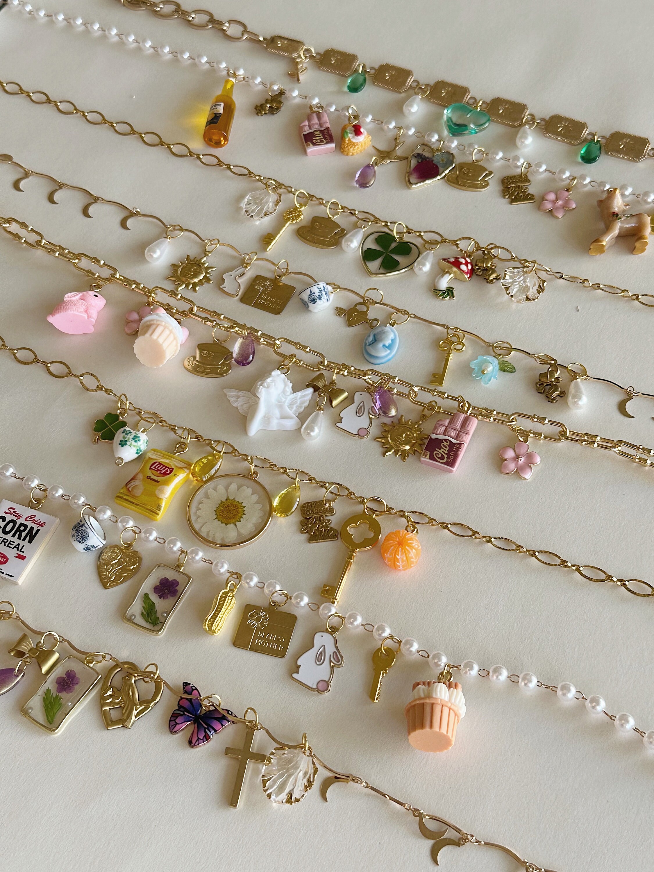 Build Your Own Custom Charm Necklace, Personalized Charm Necklace ...