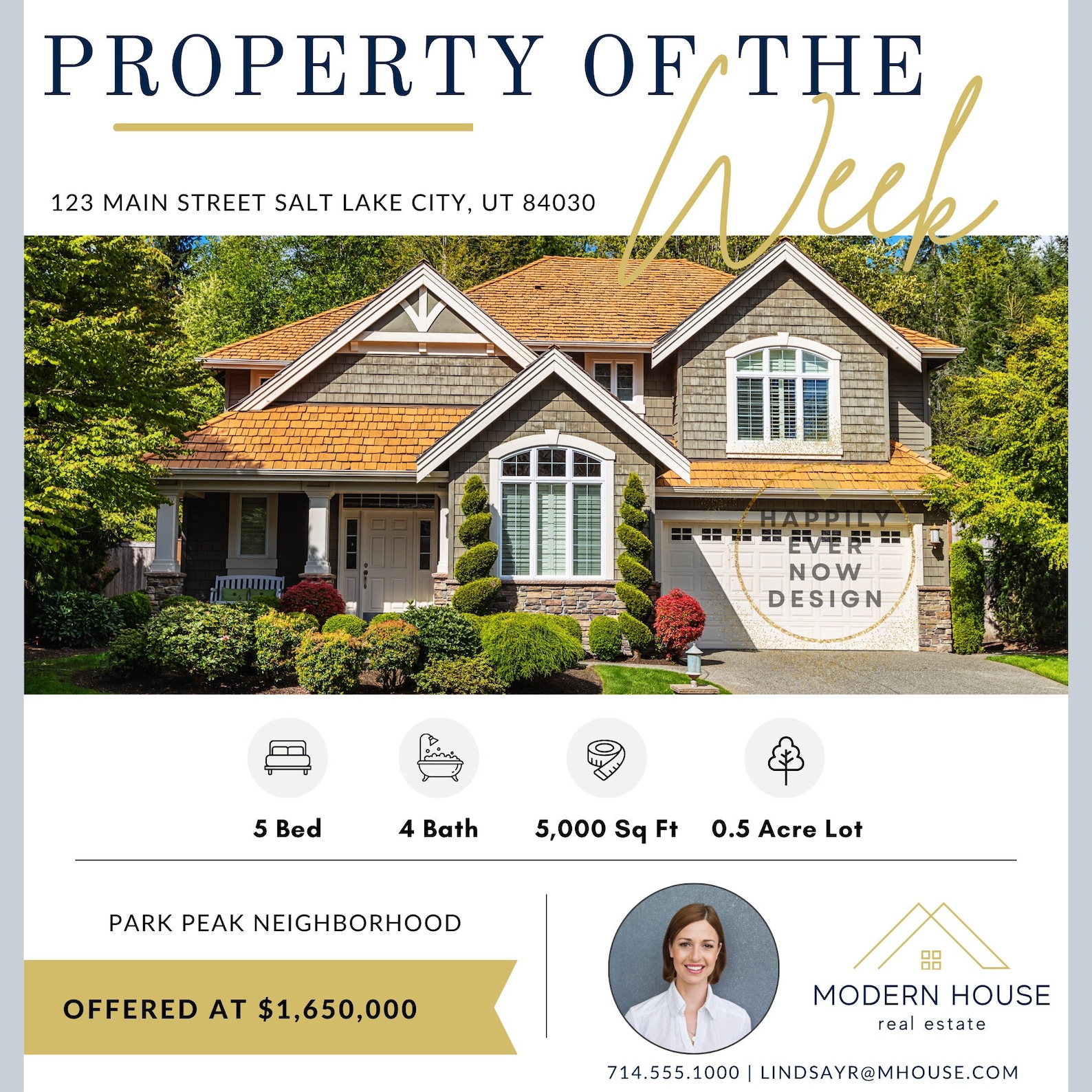 Real Estate Marketing Template - Instagram Post - Property of the Week ...