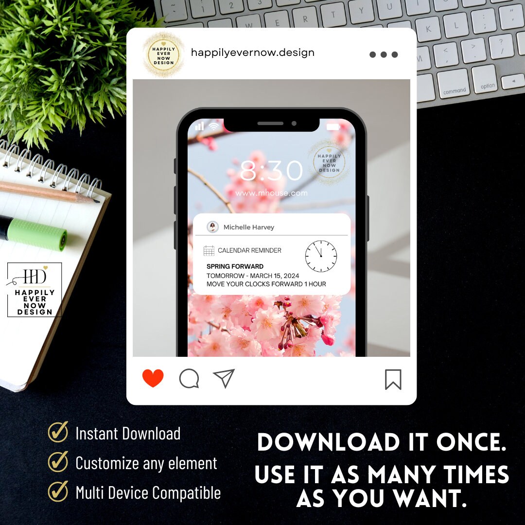 Real Estate Marketing Templates - Instagram Posts - Time Change ...