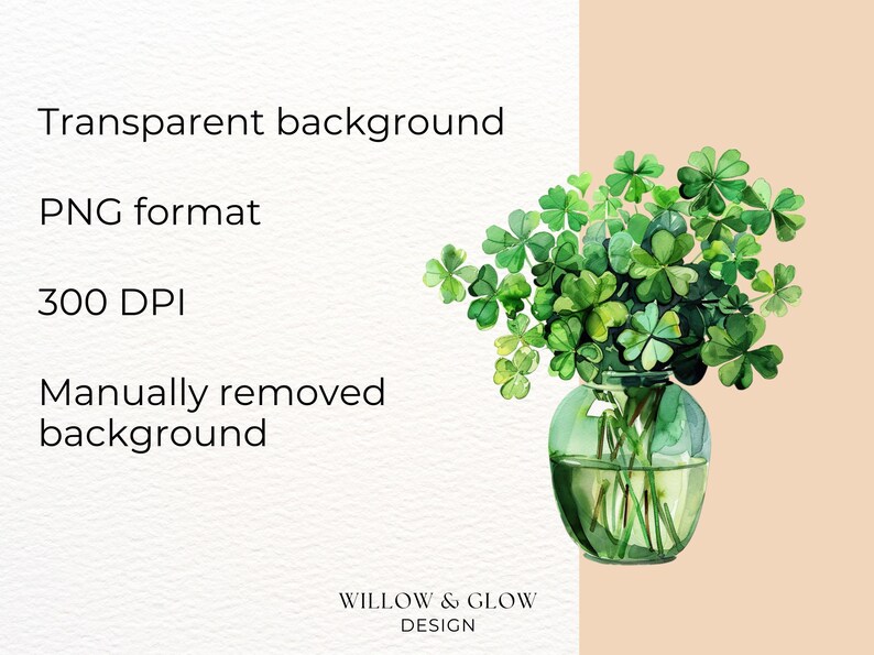 Clover Watercolor Clipart - Lucky Clover - Shamrock Clip Art ...