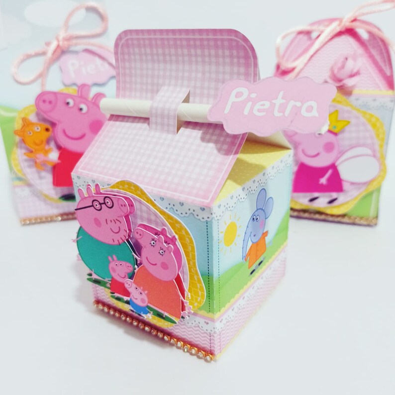 Peppa Pig Favor Box - Etsy