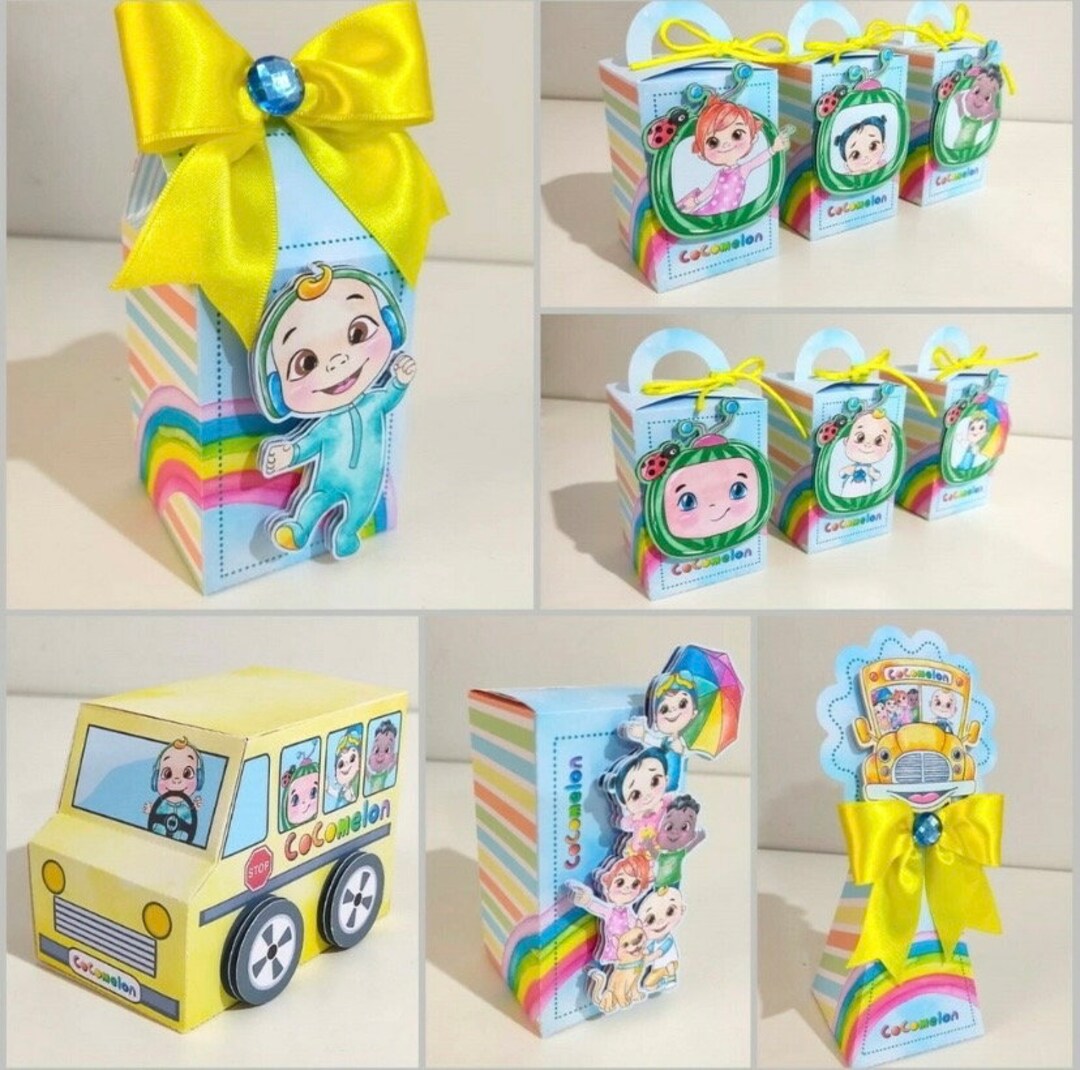 Cocomelon Party Favors Boxes - Etsy