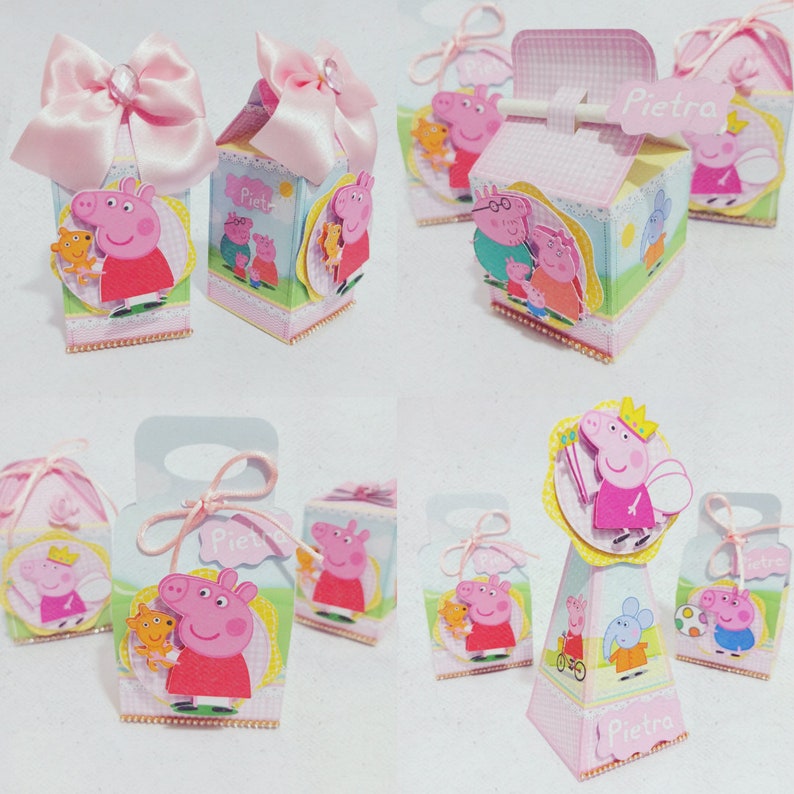 Peppa Pig Favor Box - Etsy
