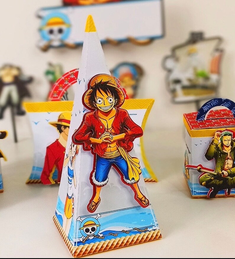 One Piece Party Favor Boxes Anime One-piece Pirate Anime Luffy - Etsy