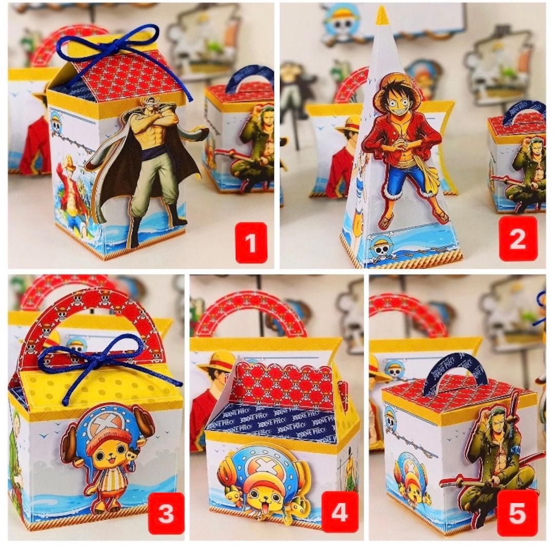 One Piece Party Favor Boxes Anime One-piece Pirate Anime Luffy - Etsy