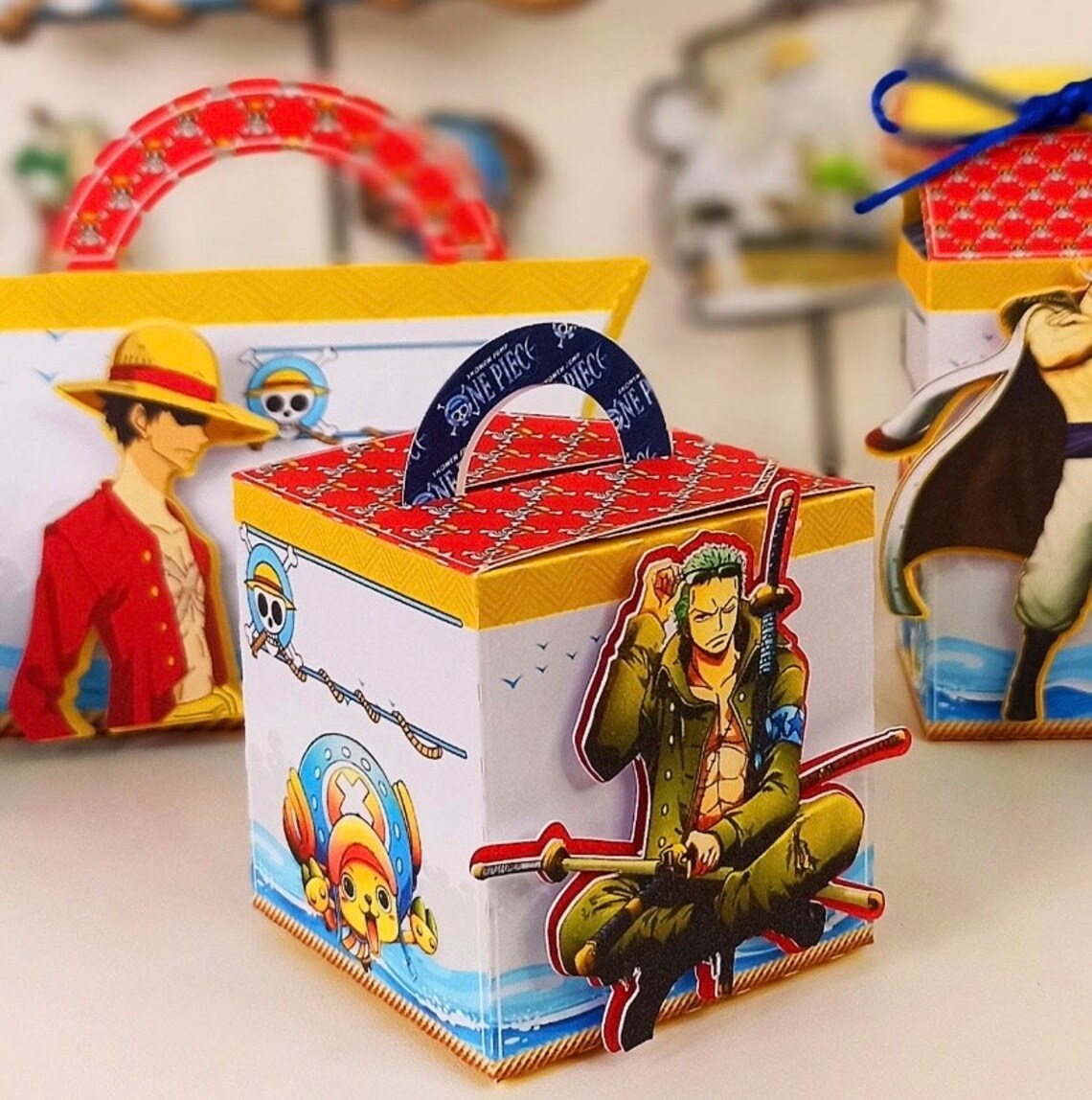 One Piece Party Favor Boxes Anime One-piece Pirate Anime Luffy - Etsy