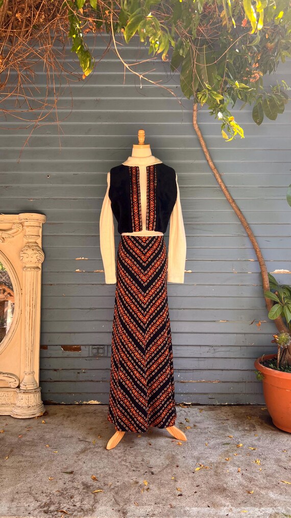 Vintage carlette maxi dress - Gem