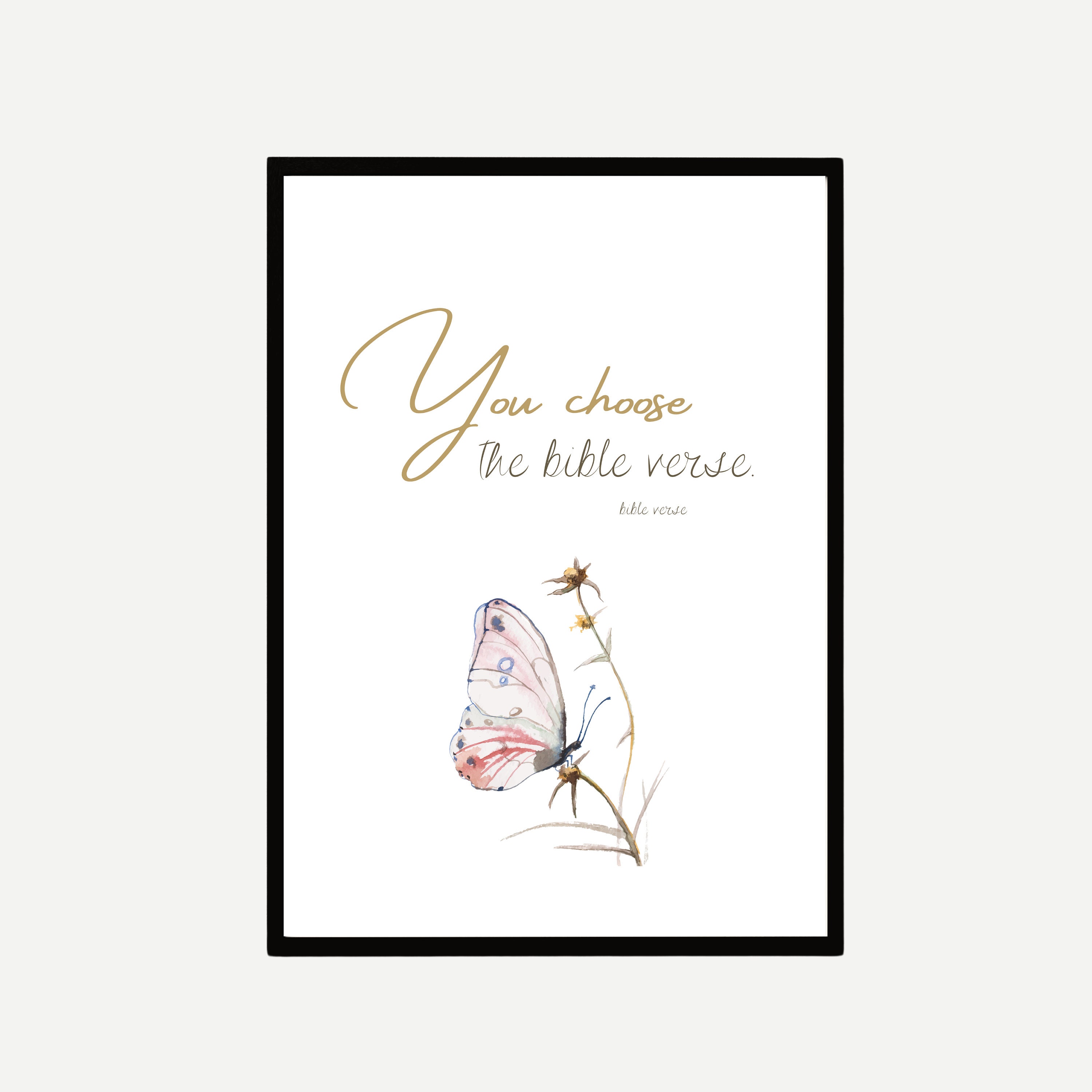 Personalized Bible Verse Wall Art: Choose Your Favorite Verse Every ...