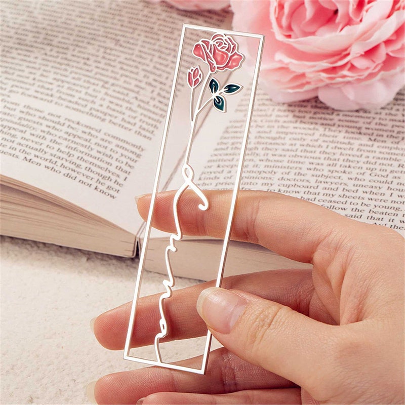 Monogrammed Bookmark - Etsy