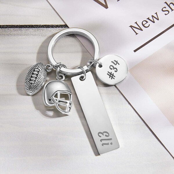 Football Keychain (Just for you!) - Etsy