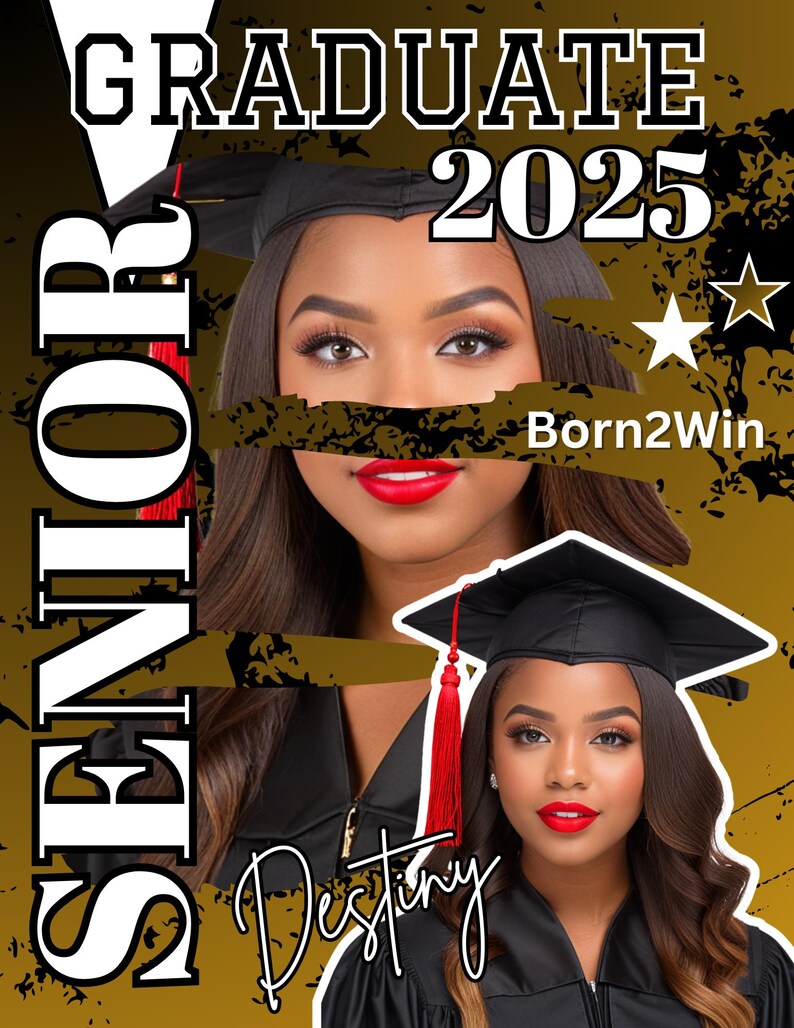Customizable Senior Graduation 2025 Canva Template – Perfect for ...