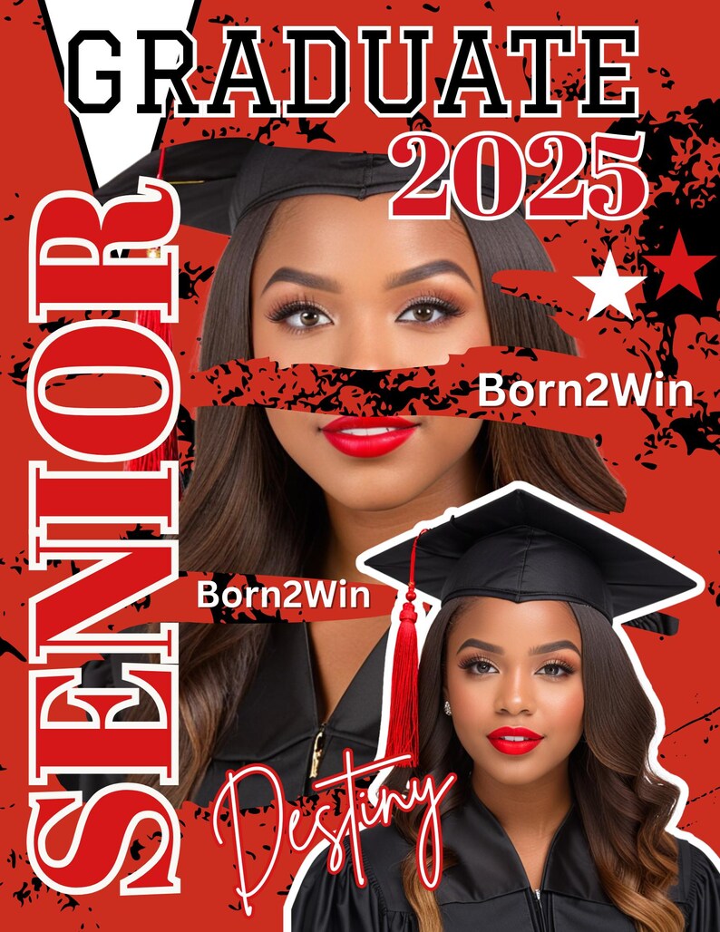 Customizable Senior Graduation 2025 Canva Template – Perfect for ...