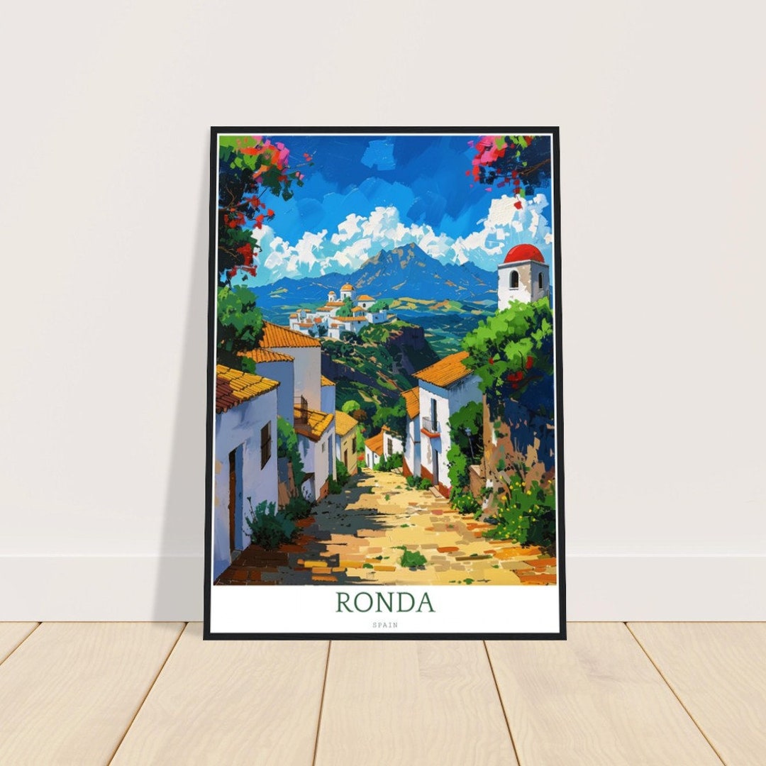 Ronda Poster | Spain Travel Art | Ronda Print | Spain City Poster ...