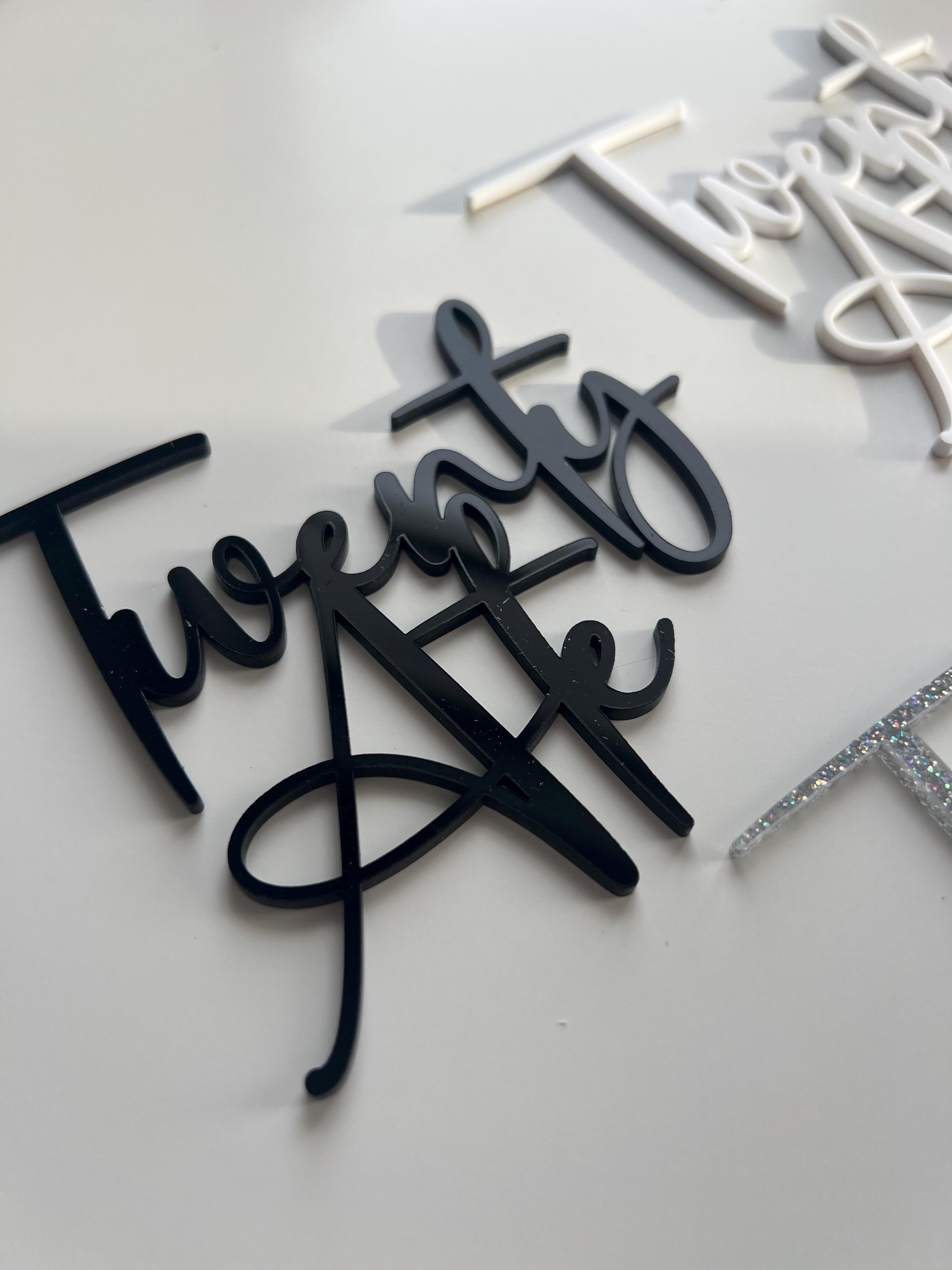 Twenty Ate Cake Topper, 28th Birthday Topper, Acrylic Decal - Etsy
