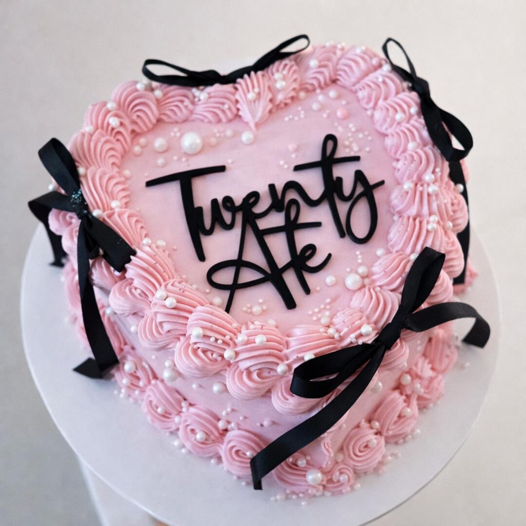 Twenty Ate Cake Topper, 28th Birthday Topper, Acrylic Decal - Etsy