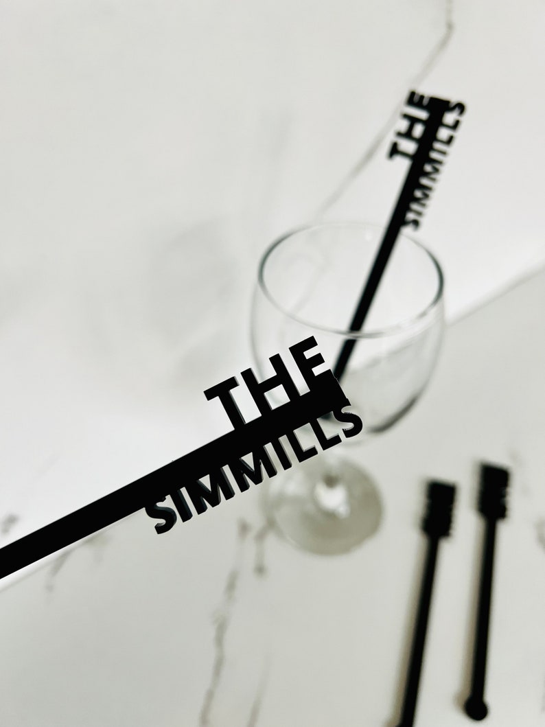 Custom Drink Stirrers Personalized, Cocktail Stirrers, Wedding Drink ...