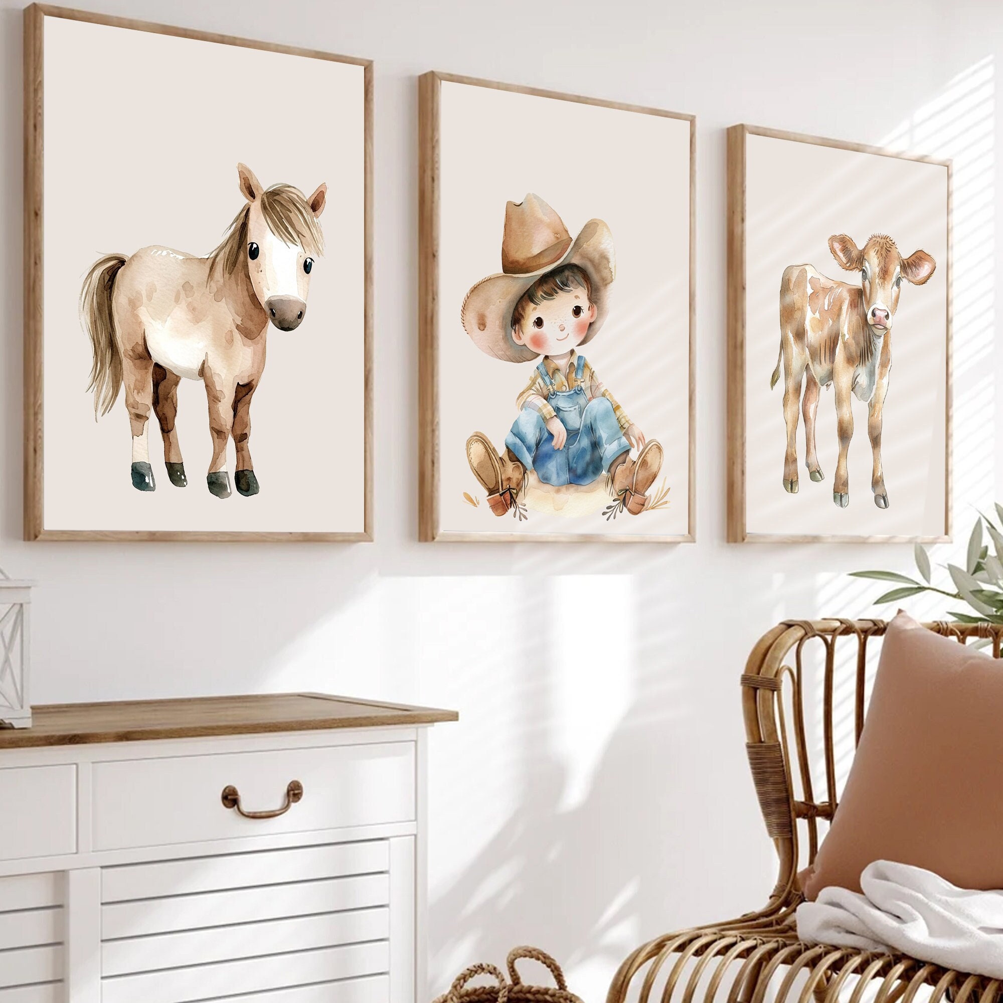 Cowboy Nursery Decor, Cowboy Nursery Prints, Baby Boy Wall Art, Cowboy ...