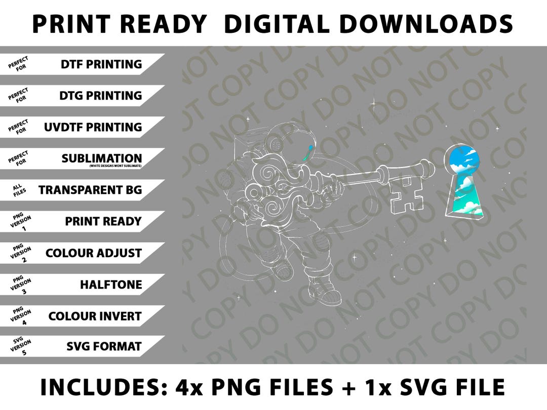 Astral Key Png Bundle, SVG Files, Digital Downloads - Etsy