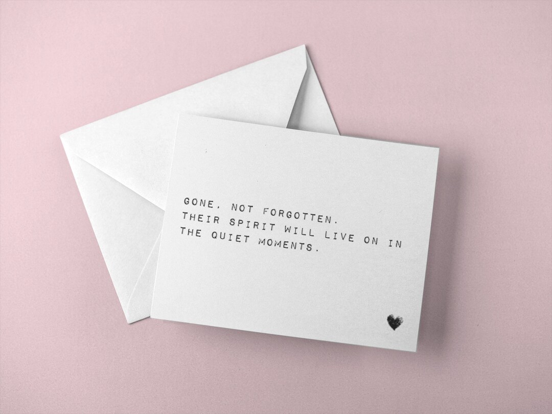 Pet Loss Sympathy Card for Grieving Pet Owners | Gone, Not Forgotten ...