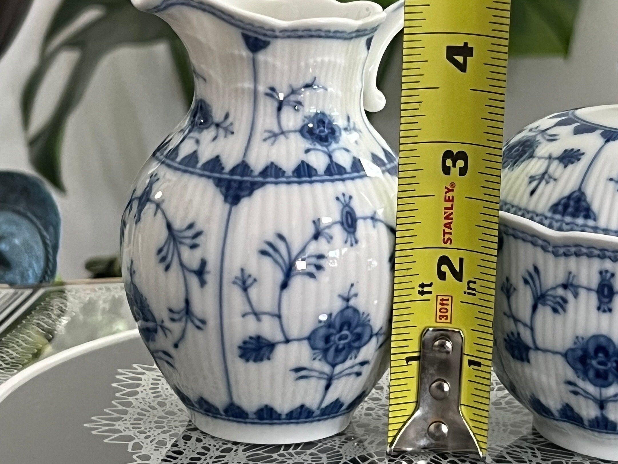 Vintage Kaiser W Germany BORNHOLM Romantica Porcelain Blue and White ...