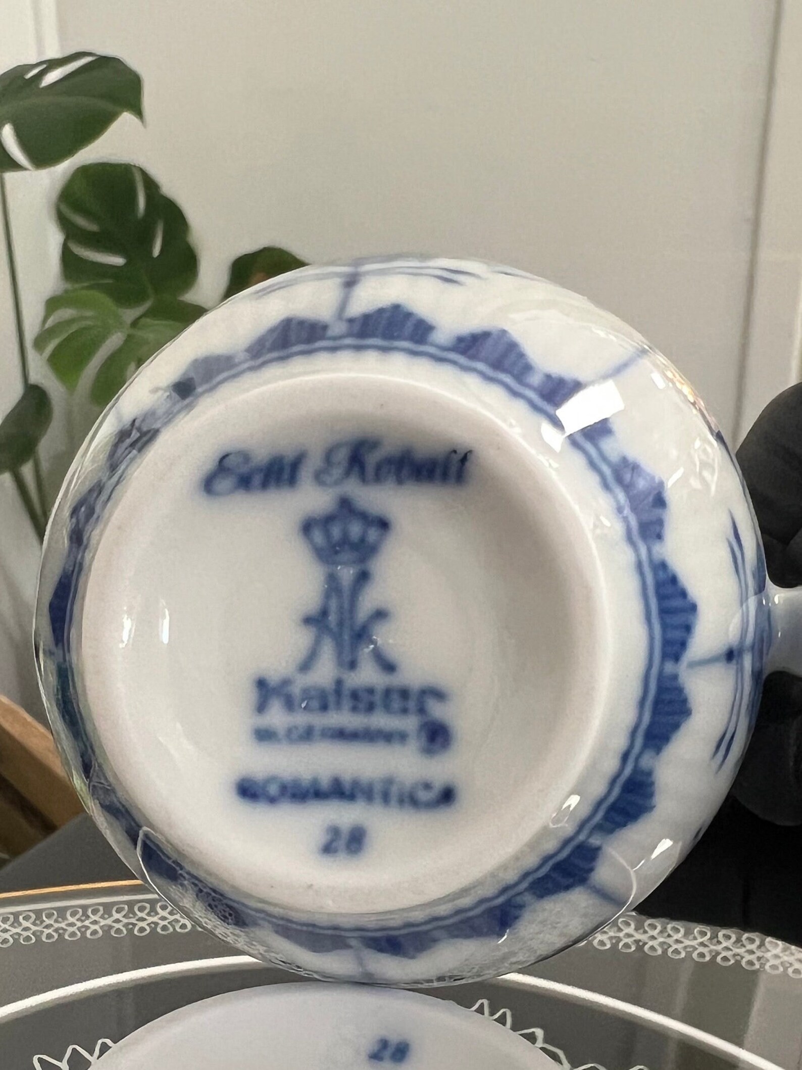 Vintage Kaiser W Germany BORNHOLM Romantica Porcelain Blue and White ...