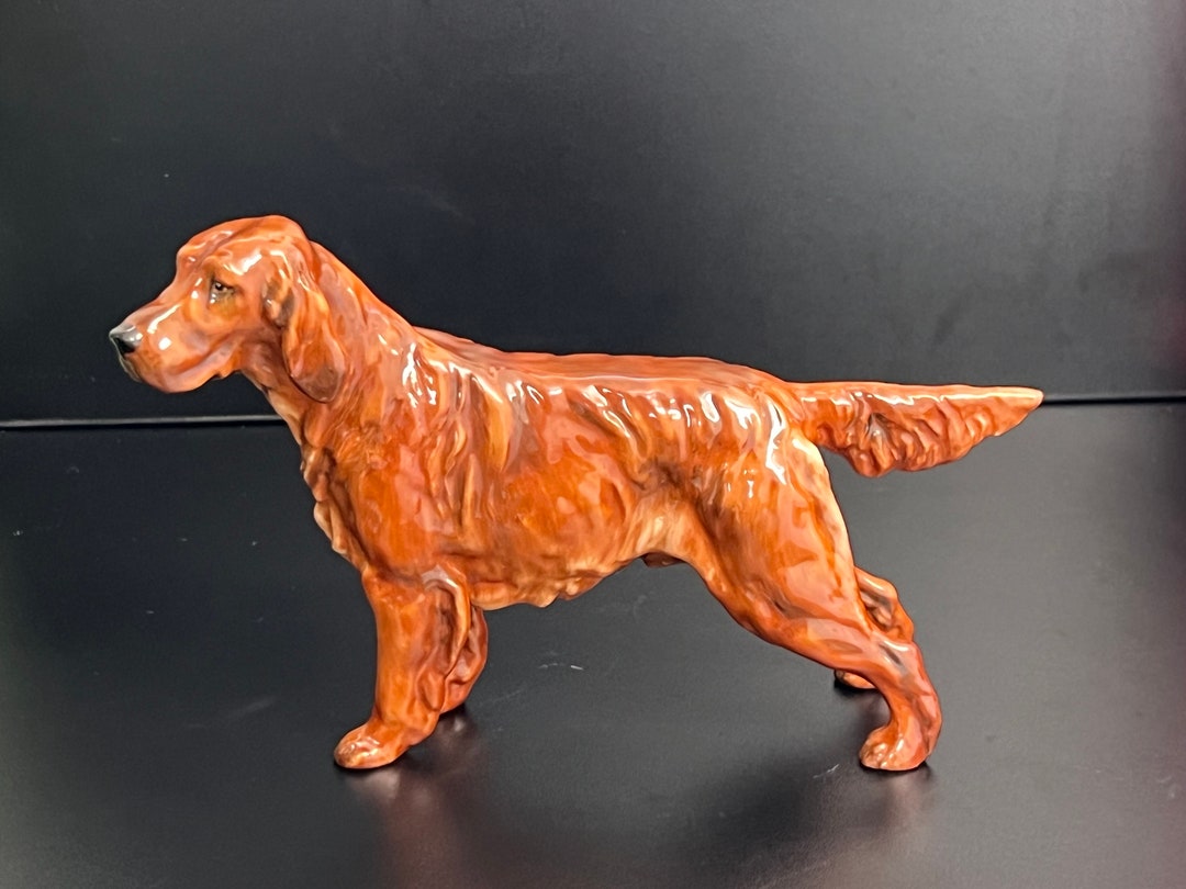 Stunning Royal Doulton Irish Setter Dog Figurine Modeled After Champion ...