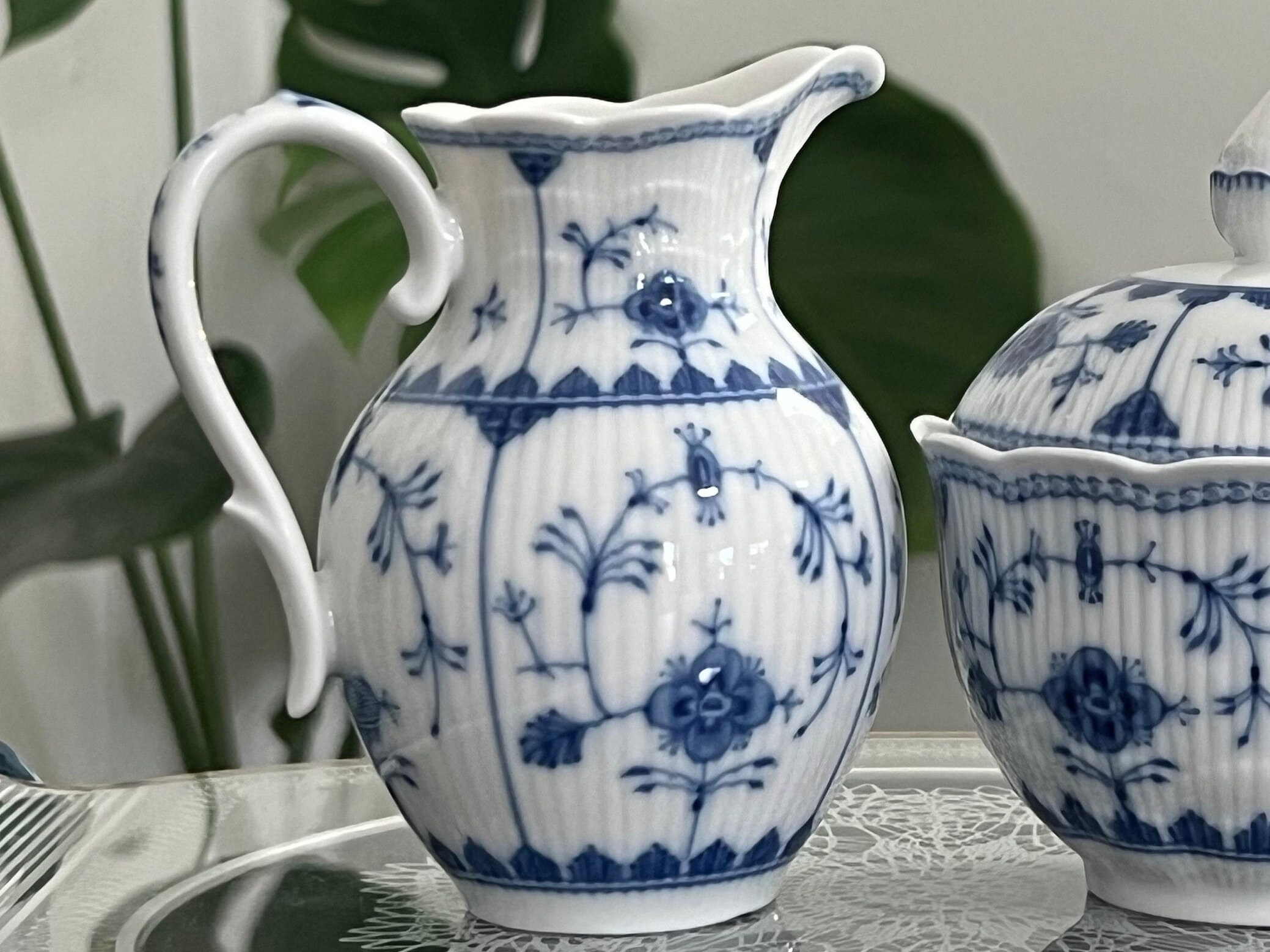 Vintage Kaiser W Germany BORNHOLM Romantica Porcelain Blue and White ...