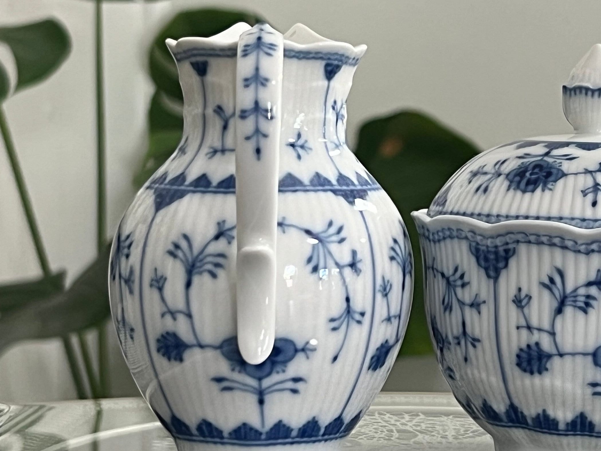 Vintage Kaiser W Germany BORNHOLM Romantica Porcelain Blue and White ...