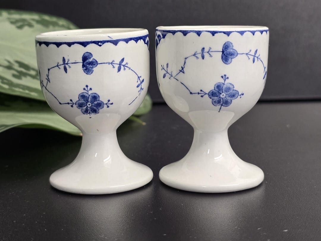 Vintage Furnivals Denmark Blue & White Egg Cup – Classic English ...