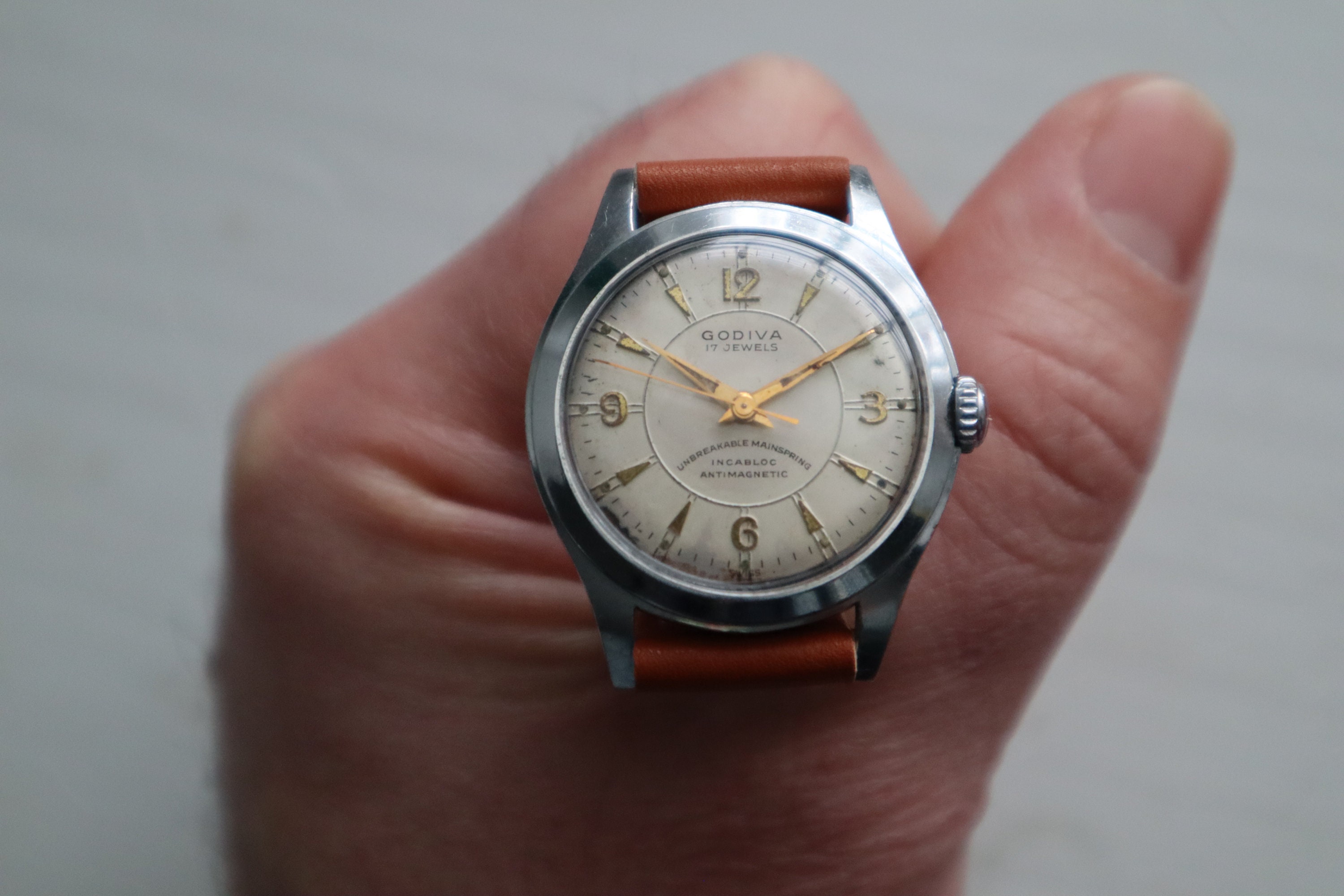 Vintage 1950s Godiva Swiss Men's Watch - Etsy