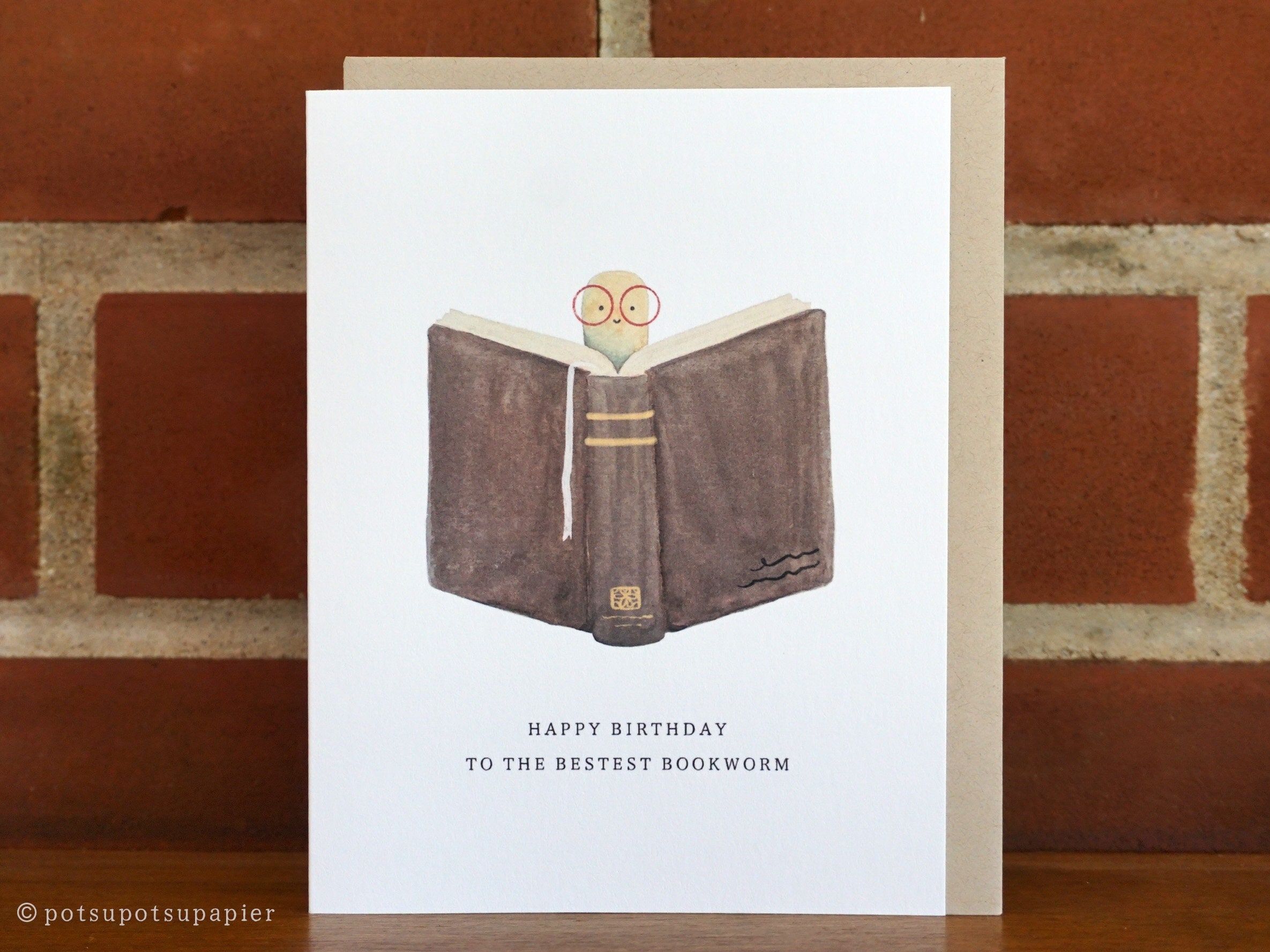 Book Lover Birthday Card, Fun Greeting Card for Bookworms, Cute Happy ...