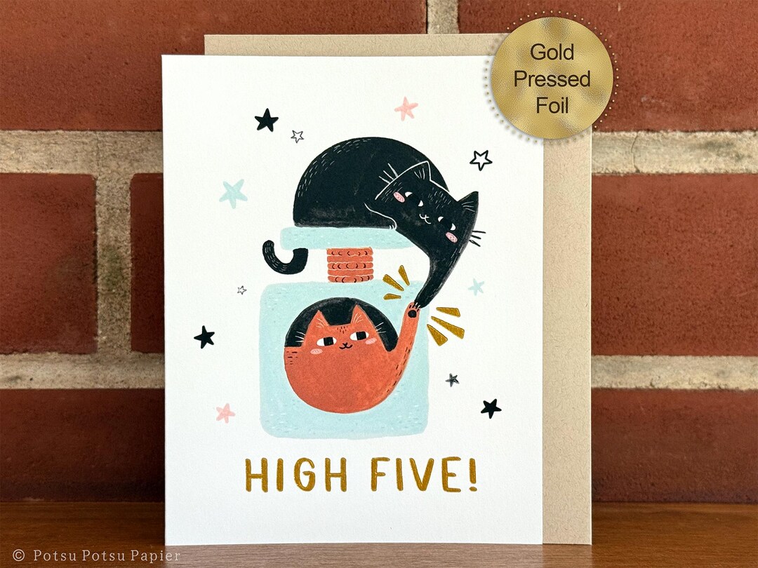 Congratulations Cat Card for Graduation, Birthday, New Job - Etsy