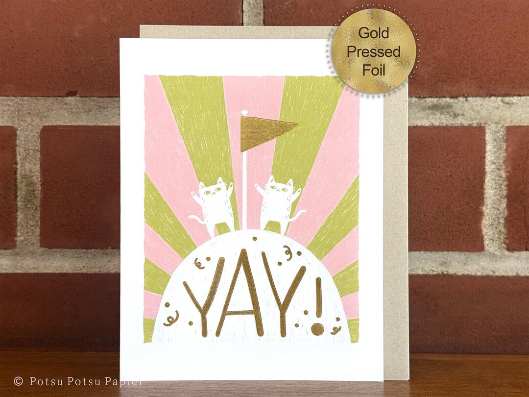 Yay Congratulations Card, Funny Cats Celebration for Graduation, New ...