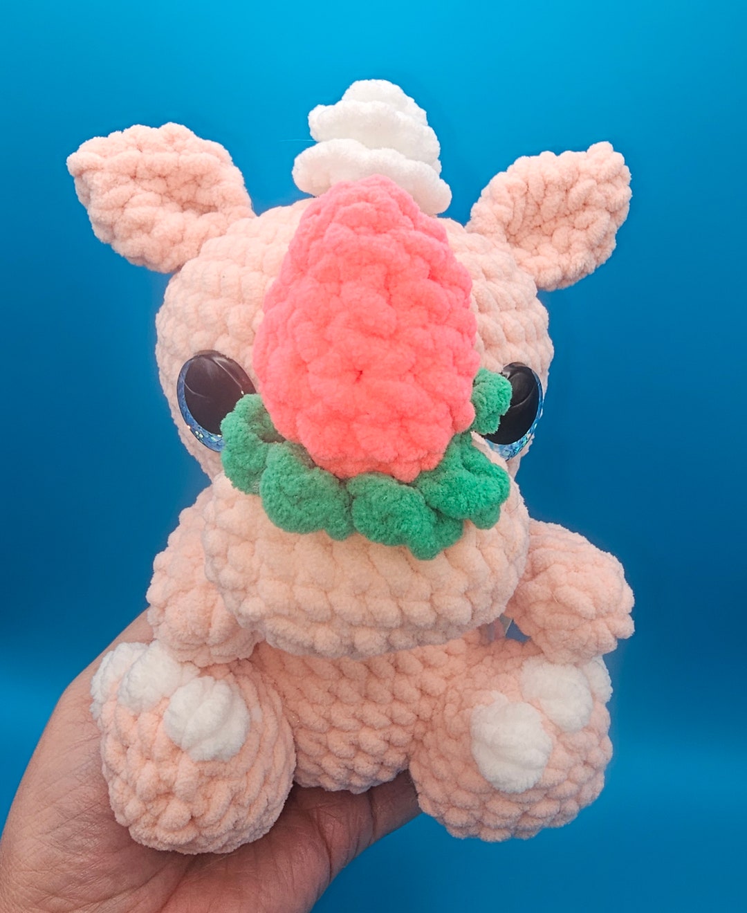 Soft Handmade Crochet Rhino Plushie Toy Gift - Etsy