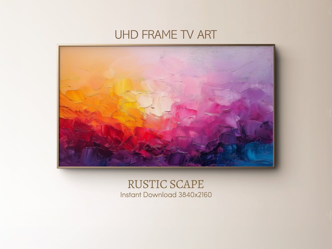 Summer and Spring Abstract Oil Paint Art Digital Download for Frame TV ...
